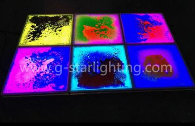 China colorful liquid led dance floor for sale