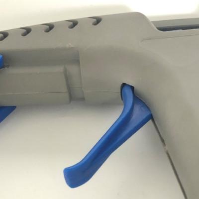 China Full Size Manufacturers OEM Color Glue-Teck Home Tools Glue Gun 60 Watt Patented Nylon Hot Glue Gun OEM GLUE GUN for sale