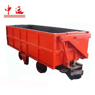 China 2.5M3 Hydraulic pressureCurved Rail Dumping Mine Ore Carts for sale