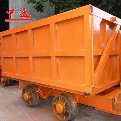 China 6M3 Hydraulic pressure Curved Rail Dumping Mine Ore Carts for sale