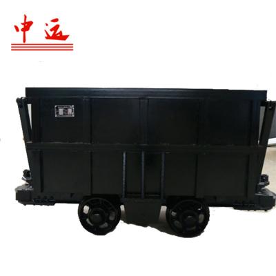 China 8M3 Hydraulic pressure Curved Rail Dumping Mine Ore Carts for sale