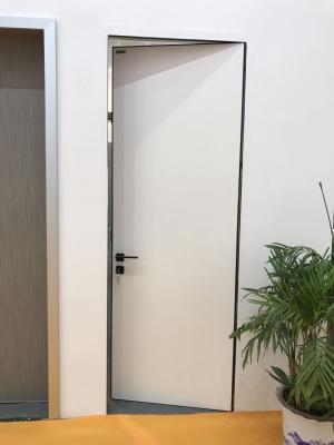 China Modern Desgin White Color Aluminum HPL Frameless Door with  Italy Style for sale
