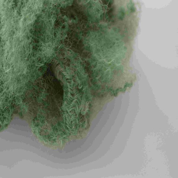 Quality Environment-Friendly Polyester Staple Fibres Siliconized Green Silicon Fiber for sale