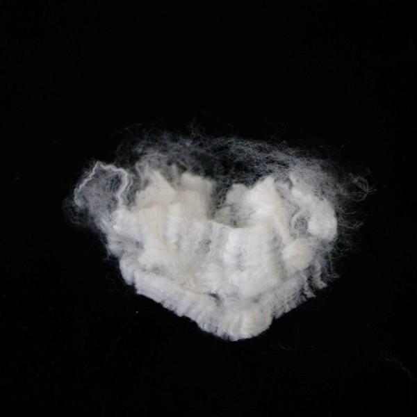 Quality Fireproof Polyester Short Cut Fiber 3.33D Flame Retardant Staple Fiber For Non for sale