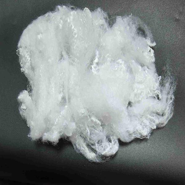 Quality Low Crimp Acrylic Flame Retardant Fiber White Virgin 2D Microfiber 51mm for sale