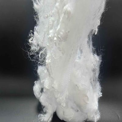 Cina Fibra di poliestere bianca non tossica 51 mm solida a bassa fusione Fibra corta in vendita