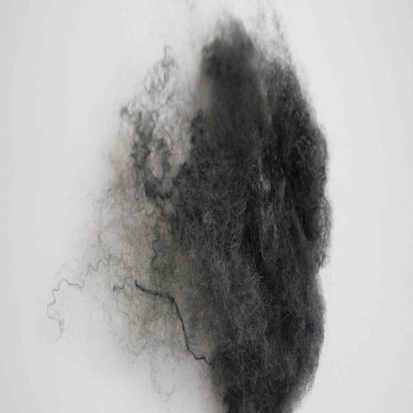Quality Environment-Friendly Nontoxic Staple Polyester Fibre 65mm Gray Black PSF for sale