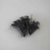 China Low Crimp Solid Polyester Staple Fiber PSF 8.89D×65mm Gray Recycled GRS Certified Fiber for sale