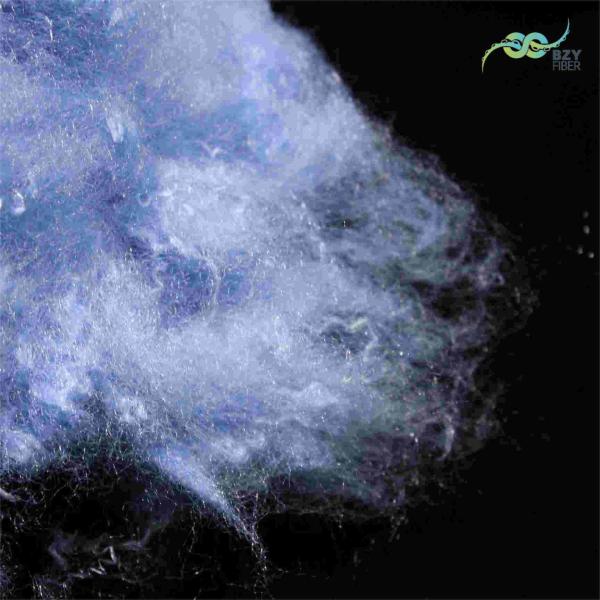 Quality Non Fluorescent 51mm Polyester Staple Fibers 9D For Non Woven Fabric for sale