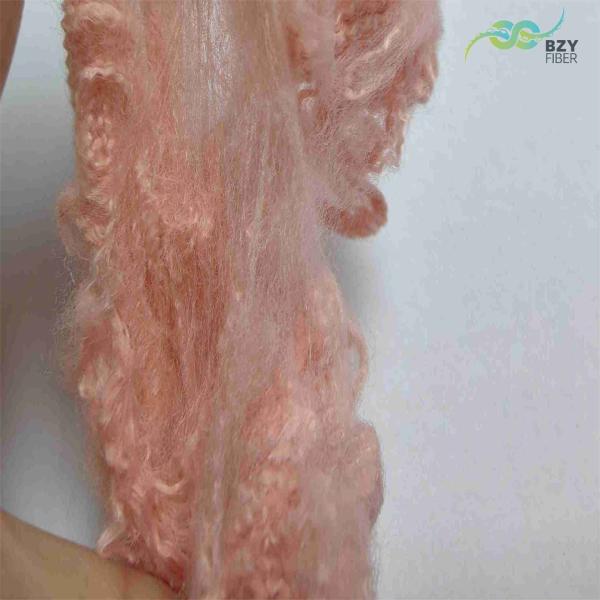 Quality Environment-Friendly Pink Polyester Staple Fiber Artificial Polyester Fiber Fill for sale