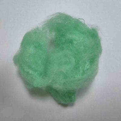 Cina 2.5D Fibra di poliestere verde riciclata personalizzata Crimp Fibra di poliestere a taglio corto in vendita