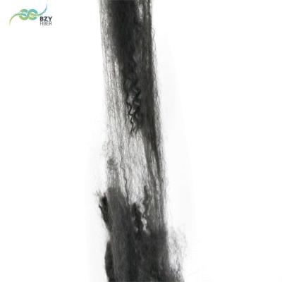 Cina Fibra di poliestere senza silicone 100 Fibra cava 6 Denier PSF Grigio Nero in vendita