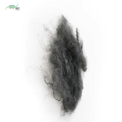 중국 마이크로 섬유 A 등급 65mm 홀 폴리에스터 섬유 회색 검정 필링 재료 PSF 판매용