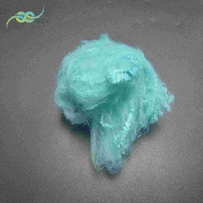 Cina Fibra di poliestere rigenerata di fibra di base doppia blu chiaro tinto 2.5D PSF per imbottitura in vendita
