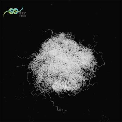 China Hollow 70D Recycled Polyester Staple Fibre Artificial 72mm Filling Material for sale