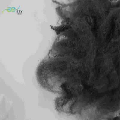 Cina Fibra di poliestere rigenerata grigia 8.89D Fibra di poliestere di grado A in vendita