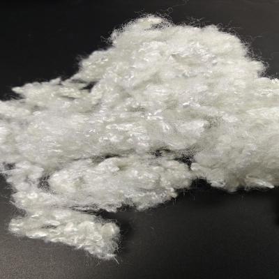 Κίνα Ανακυκλωμένες ίνες HCS 7D*64mm Σιλικονωμένες ίνες Staple Polyester προς πώληση