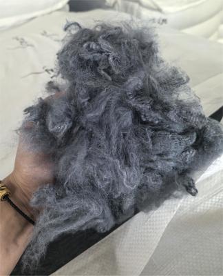 China Recycled Polyester Staple Fiber 2.5D 51mm Dark Gray Low Moisture Absorption for sale