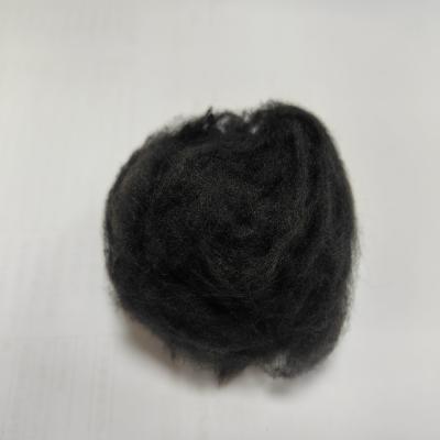 Cina Fibra Staple di poliestere riciclata 2.5D 51mm Nero a bassa umidità in vendita