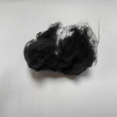 Cina Fibra Staple di poliestere riciclata 2.5D 51mm Nero a bassa umidità in vendita