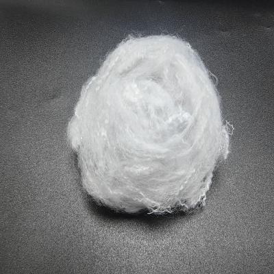 Cina Fibra Staple di poliestere riciclata 2.5D 51mm Bianco Alta resistenza al restringimento in vendita