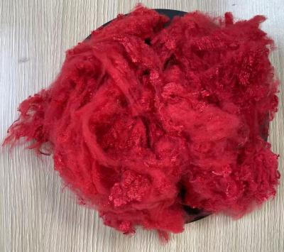 Fibra di poliestere vergine 1.56D 38mm rosso brillante