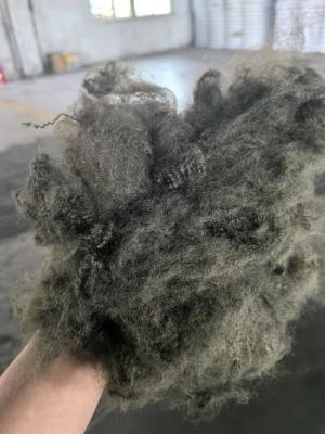 China Recycled Polyester Staple Fiber 2.5D 51mm Green Coffee for sale