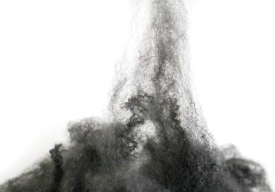 Cina Fibra di poliestere vergine in fiocco 8.89D 65mm grigio per interni automobilistici in vendita
