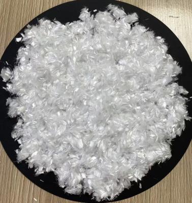 China Polypropylene Polyethylene Concrete Fiber 4.5mm White for sale
