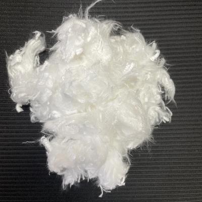China Virgin Down-Like Microfiber 0.7D*12MM, Ultra Soft Fluffy Siliconized Polyester Staple Fiber for Bedding Filling Garment Lining for sale