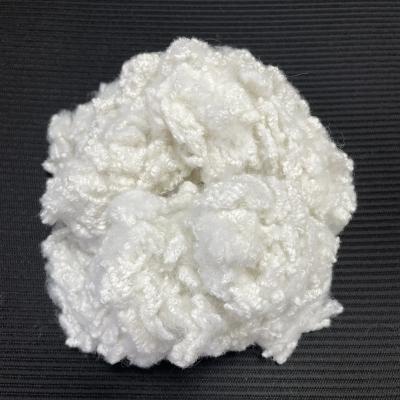 China Nanoscale white Bamboo Charcoal Modified Polyester Fiber, Durable Wash-Resistant Functional Fiber for Functional Textiles for sale