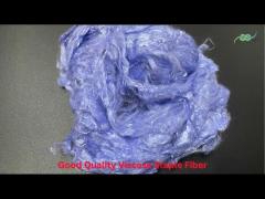 Off White Flame Retardant Viscose Staple Fibre 64mm For Non Woven Fabric