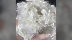 Cool Cloud Velvet Fiber 1.5D×64mm, Instant Cooling Fluffy Velvet Staple Fiber for Bedding