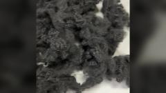 6.67Denier 60mm Bamboo Charcoal Infused Hollow Staple, Negative Ion Deodorizing Mattress Pillow Fill