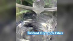 9D×6mm Functional Super Absorbent Staple Fiber, High Density Water Absorbing Raw Material