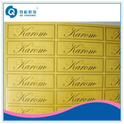 China Etiquetas adesivas removíveis amarelas para o frasco/garrafa plástica, etiquetas de preço à venda