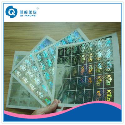 Cina Autoadesivi evidenti dell'ologramma del PVC degli autoadesivi del compressore olografico su ordinazione dell'arcobaleno in vendita