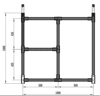3.2 M-15.2 M Scaffalature completamente isolate per lavori in linea diretta
