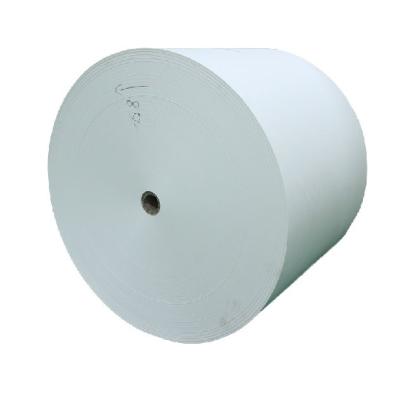China PE Coated Raw Material Food Packing White Cup Fan Color Paper Pe Coated Paper Cup Roll Raw  Material for Paper Cups for sale