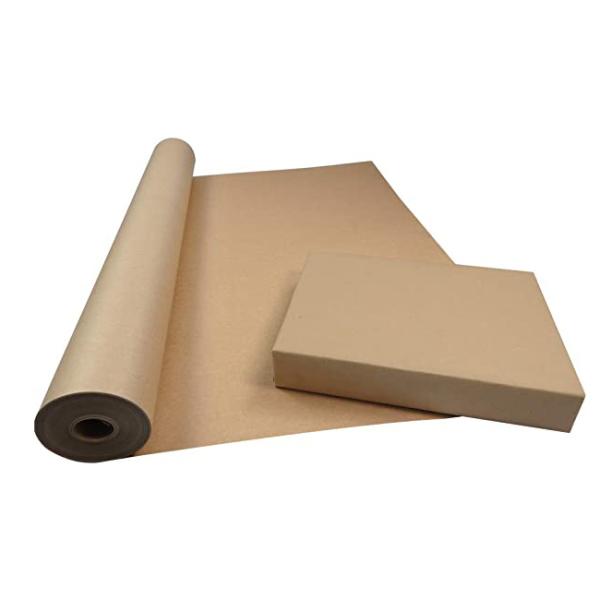 Quality Wholesale Kraft Paper Brown Wrapping Paper Roll for sale