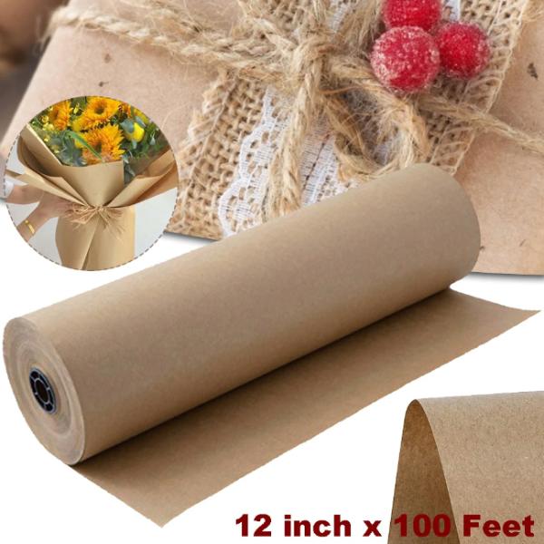 Quality Wholesale Kraft Paper Brown Wrapping Paper Roll for sale