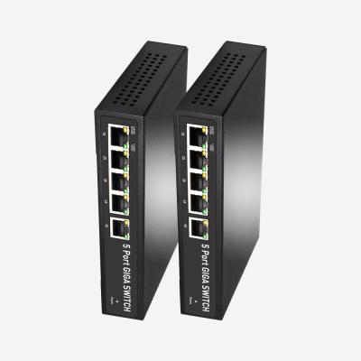 Cina commutatore non gestito 64.8W IEEE802.3at IEEE802.3af di PoE di gigabit del porto 54V 5 in vendita