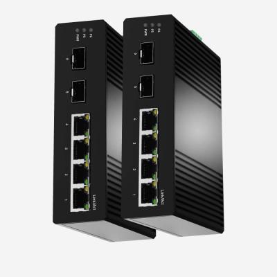 Cina 10 100 porte Ethernet astute facili del commutatore 4 di gigabit industriale di 1000Mbps 2SFP in vendita