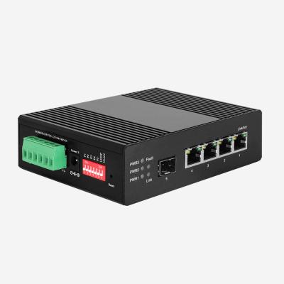 Cina Commutatore di rete ridondante industriale dei porti RJ45 del commutatore 4 di Ethernet di 4GE 1SFP in vendita