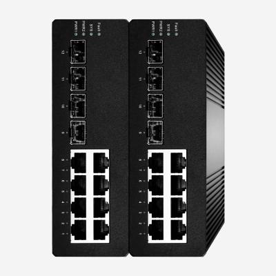 중국 ACL 서비스품질 목소리 VLAN 층 2+ 기가비트는 8곳 포 공항과 4 SFP 광섬유 포트로 전환합니다 판매용