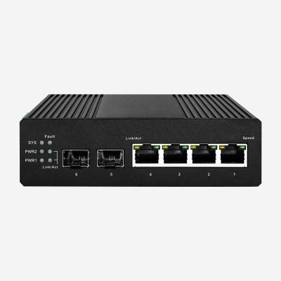 중국 4 포 공항 2 SFP 광섬유 포트 SR-SHG3206FPI와 VLAN ACL 층 2+ 포 스위치 판매용