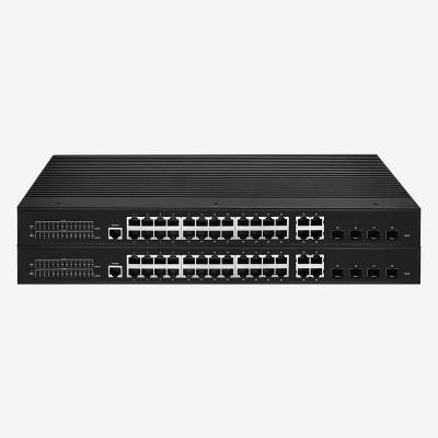 중국 24 4G SFP와 1 콘솔 지원 ACL 서비스품질과 RJ45 공항 레이어 2+ 이서네트 스위치 판매용