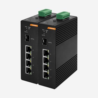 중국 가득 찬 기가비트 5 항구는 산업적 이서네트 스위치 알루미늄 합금 단단한 쉘을 관리했습니다 판매용