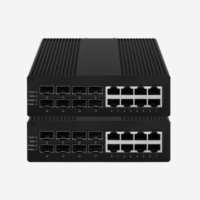 중국 산업 계층 2+ 기가비트 PoE 스위치와 VLAN QoS 및 웹/SNMP/CLI 관리 판매용