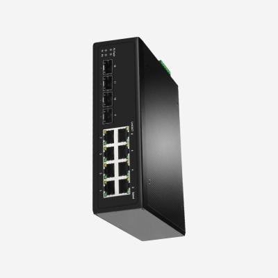 중국 4 SFP와 8 RJ45 공항 3년 보증과 레이어 2+ 스태커블 완전히 운영된 스위치 판매용